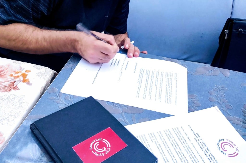 Syria The Armed Non State Actor “central Division” Signs Geneva Calls